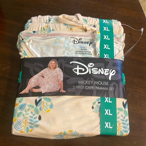 Disney | Intimates & Sleepwear | Disney Character 2 Piece Capri Pajama ...
